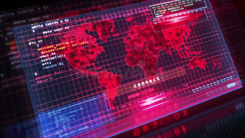 Earth Globe Map on Display Screen Stock Footage - Video of abstract ...