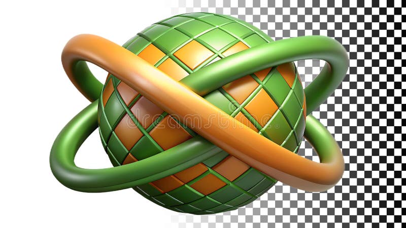 Earth Globe with Orbit, Planet Sphere, Global World Design Png ...