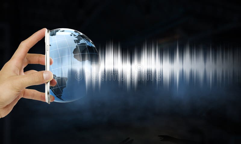 Modern technology of sound stock photo. Image of digital - 131720492
