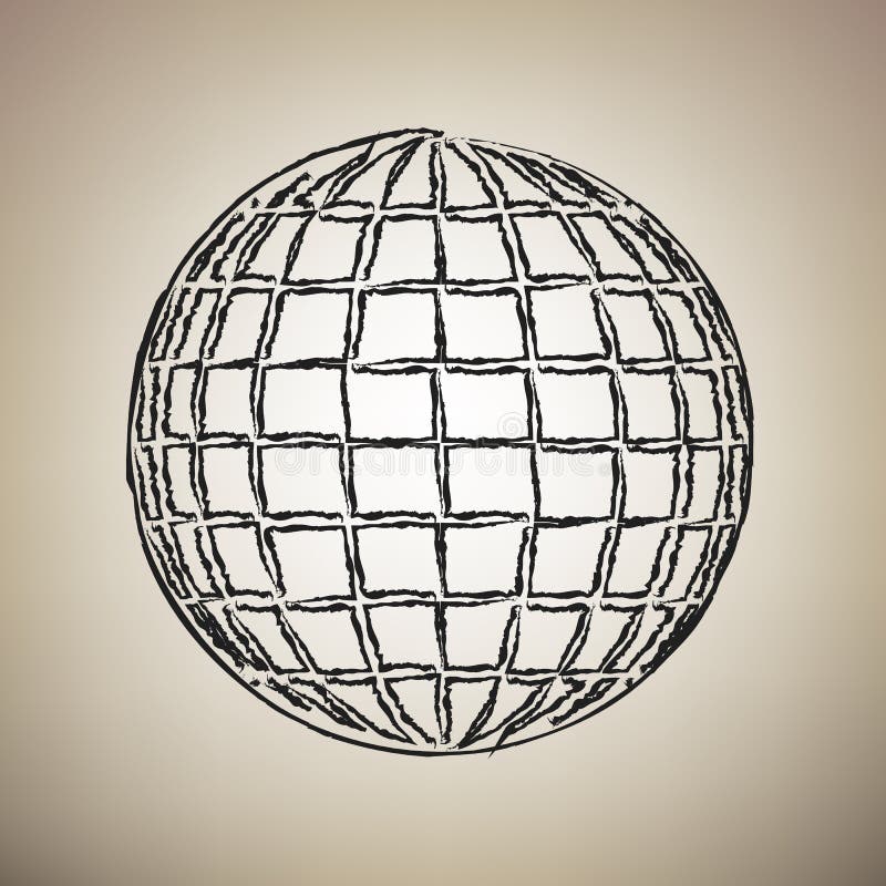 Earth Globe sign. Vector stock vector. Illustration of graphic - 123384805