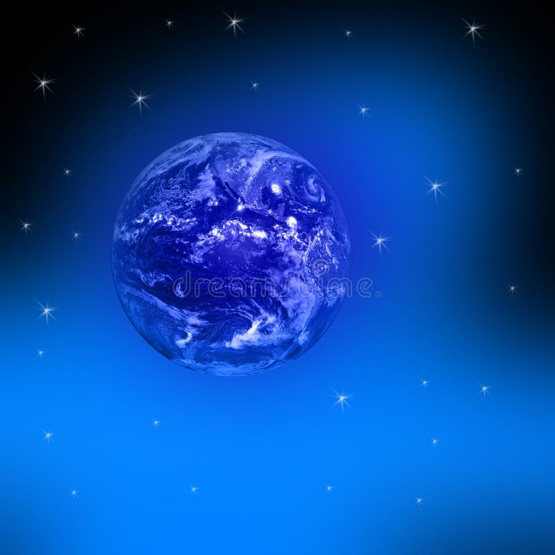 Earth Globe Stars stock illustration. Illustration of globe - 538697