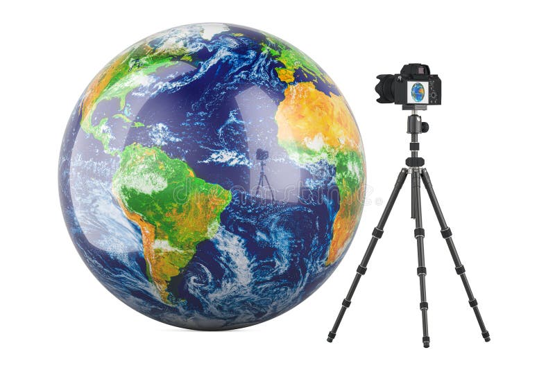 Globe Earth Camera Stock Illustrations – 3,979 Globe Earth Camera Stock ...