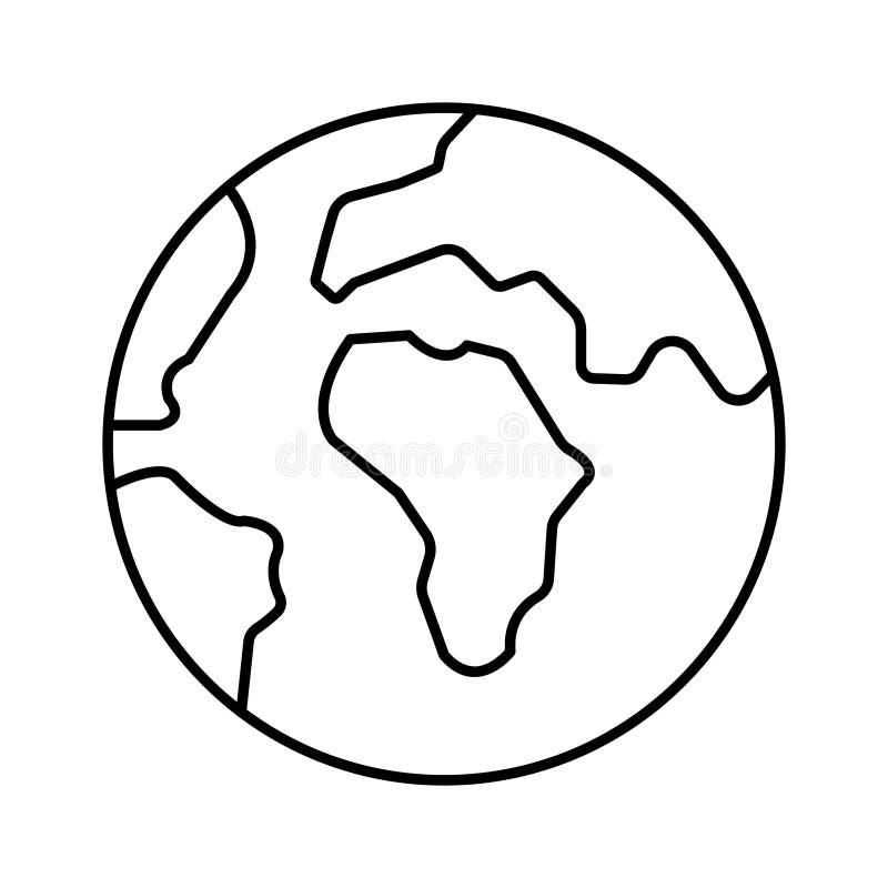 Earth Globe Vector Icon Which Can Easily Modify or Edit Stock Vector ...