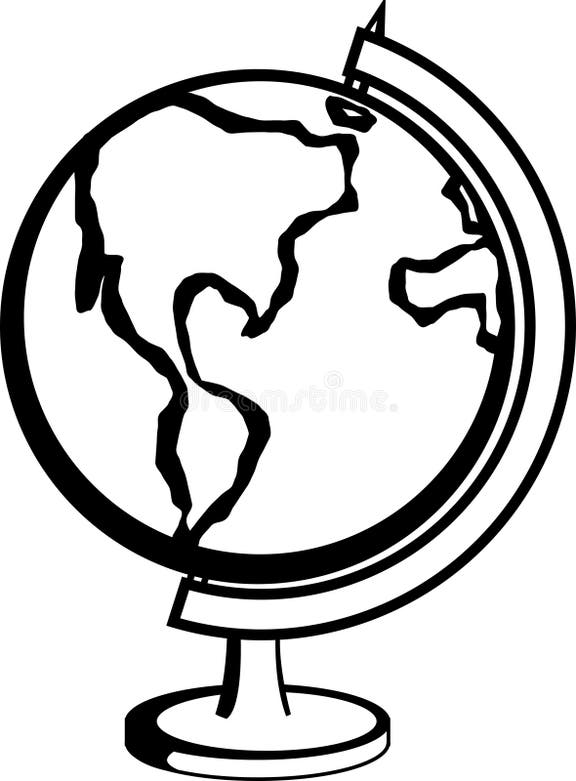 Ilustrarea Vectorului Globului Terestru Stock Vector - Ilustrare din ...