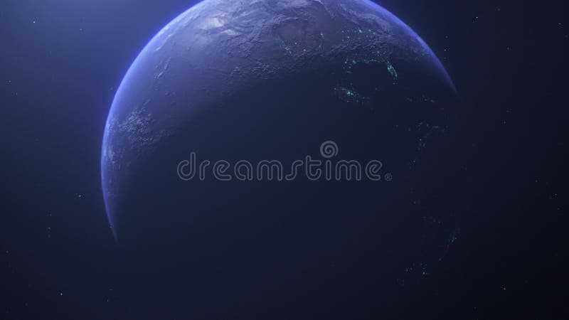 Earth Globe View from Space, Stars and Space Stock Footage - Video of ...