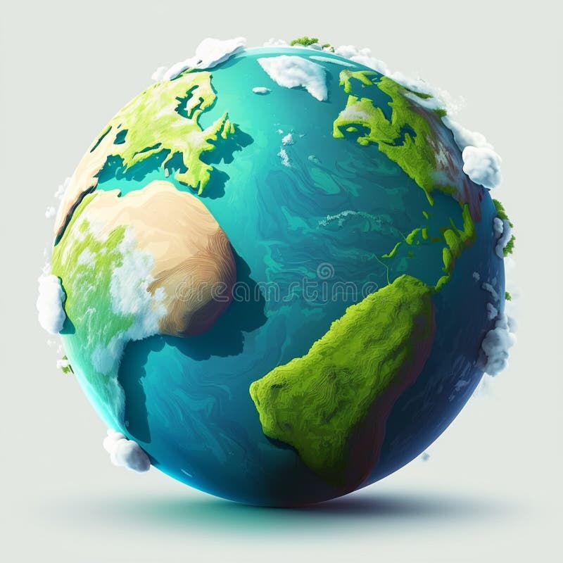 Earth Globe on White Earth Globe Earth Stock Illustration ...