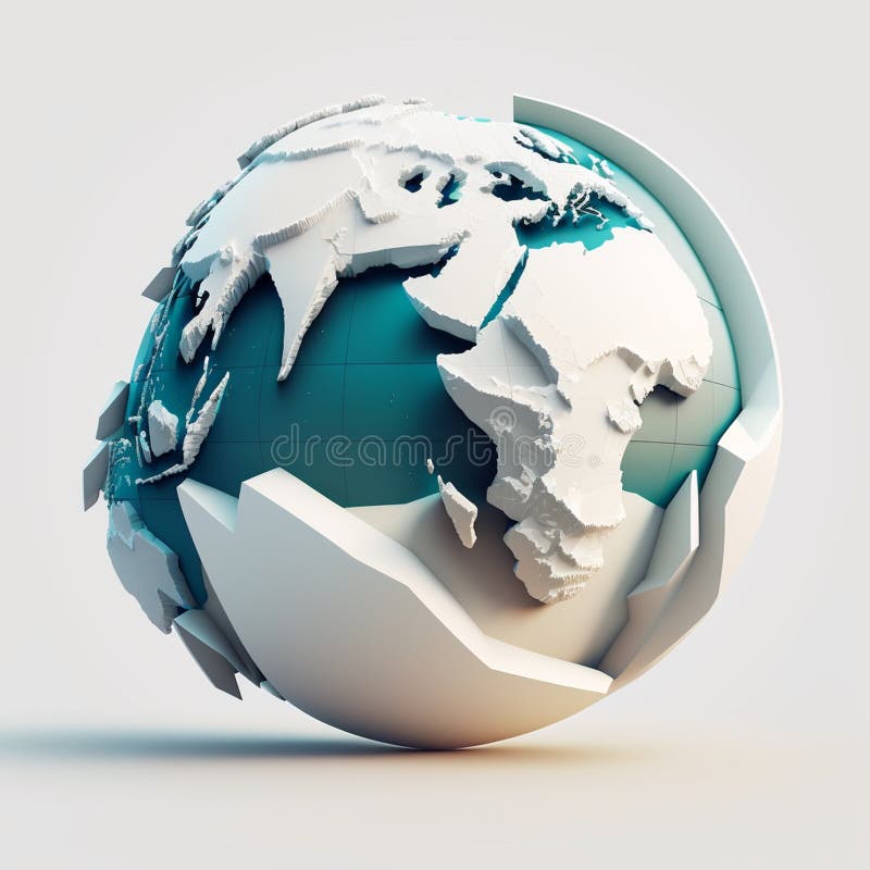 Earth Globe on White Earth Globe with Arrow Globe with Arrow Stock ...
