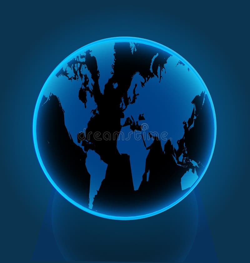 Earth Globe World Blue Vector Stock Vector - Illustration of cartoon ...