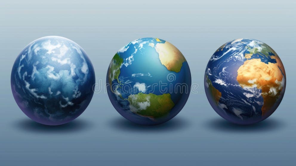 Earth Globes stock photo. Image of science, education - 374279116