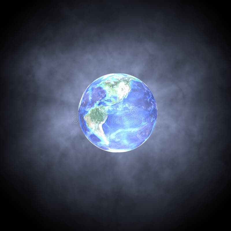 Earth Glow - 01 stock illustration. Illustration of globe - 2009689