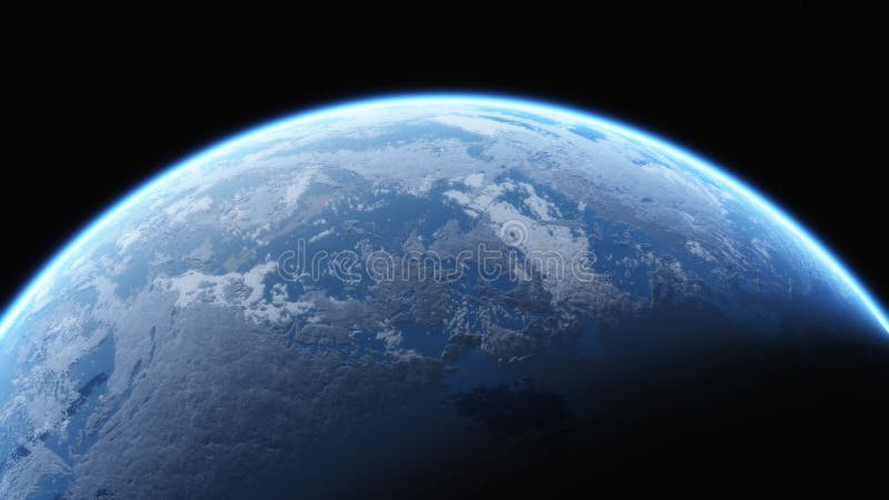 Earth glow in space stock illustration. Illustration of global - 78403264