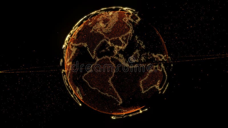 Earth gold stock illustration. Illustration of number - 190432786