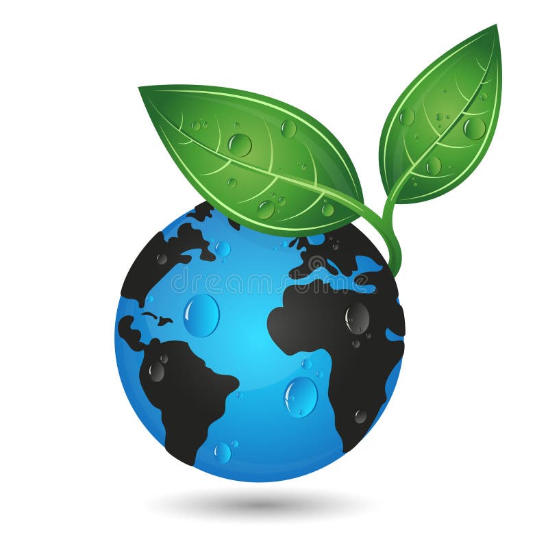 Earth green planet concept stock vector. Illustration of save - 84249333