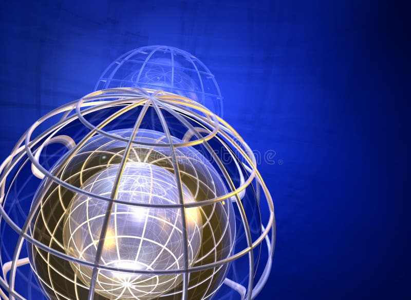 Earth grid 3d stock illustration. Illustration of color - 589968