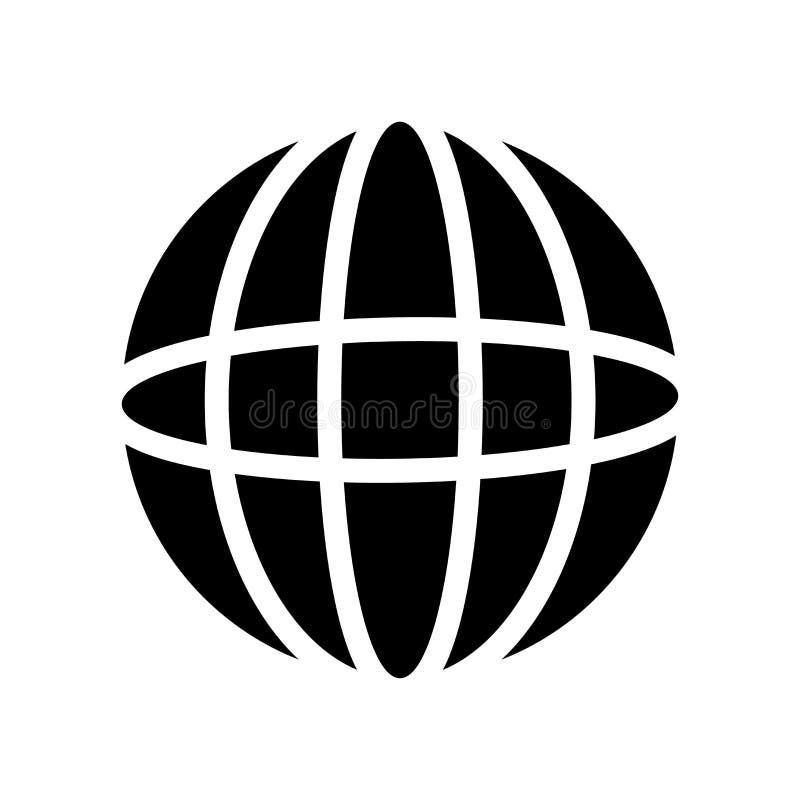 Earth Grid Icon. Trendy Earth Grid Logo Concept on White Background ...