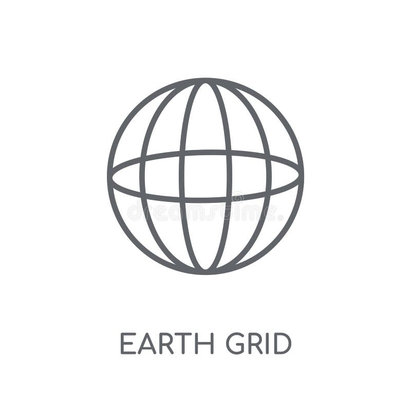 Earth Grid Symbol. Internet Icon. Stock Illustration - Illustration of ...