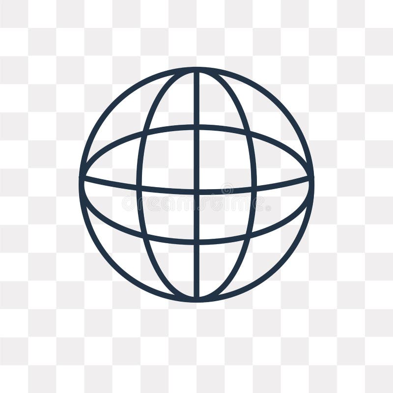 Grid World Icon Vector Sign and Symbol Isolated on White Background ...