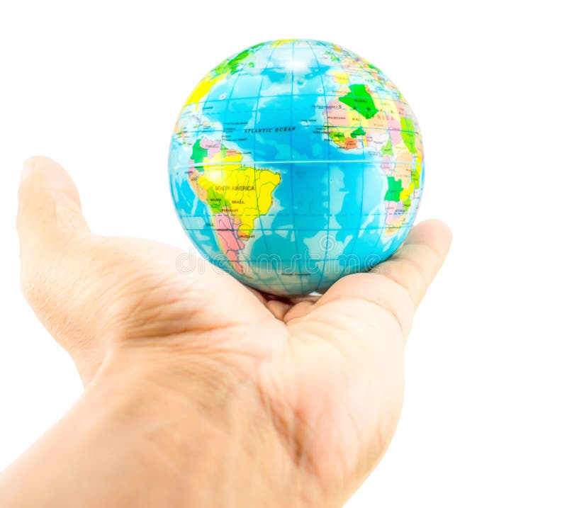 Earth on hand stock image. Image of earth, globe, communication - 59745195