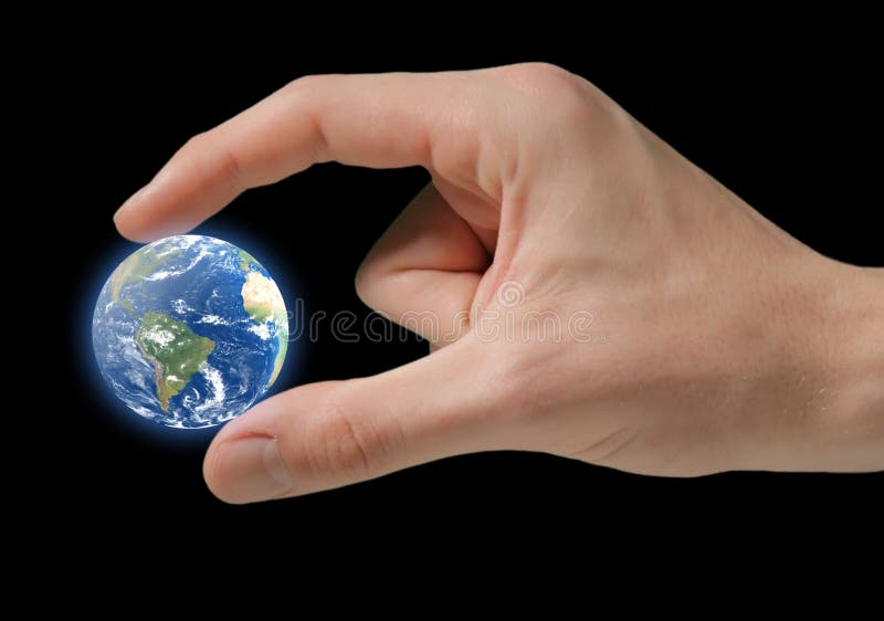 Earth In Hand Isolated Picture. Image: 9052470