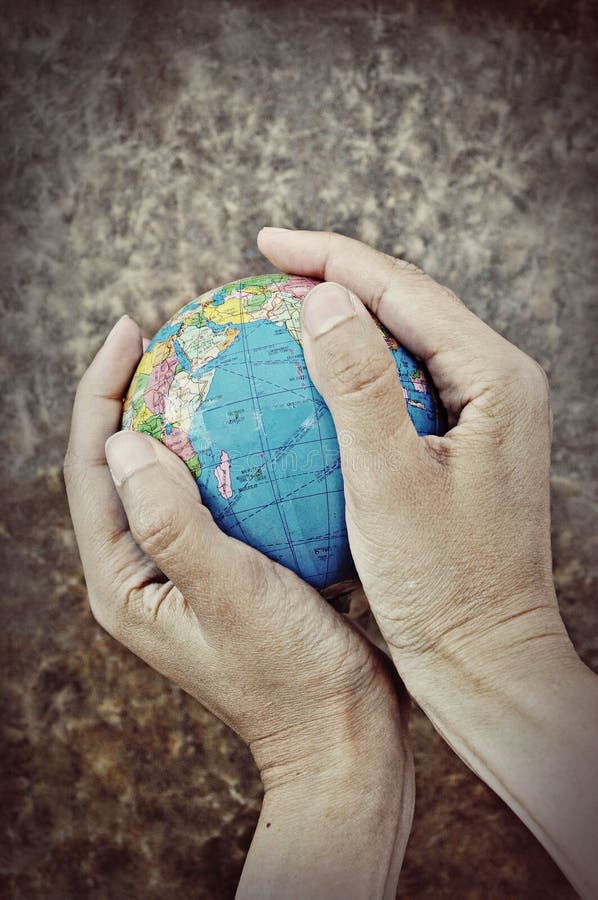 Earth in hands stock image. Image of global, protect - 16359015