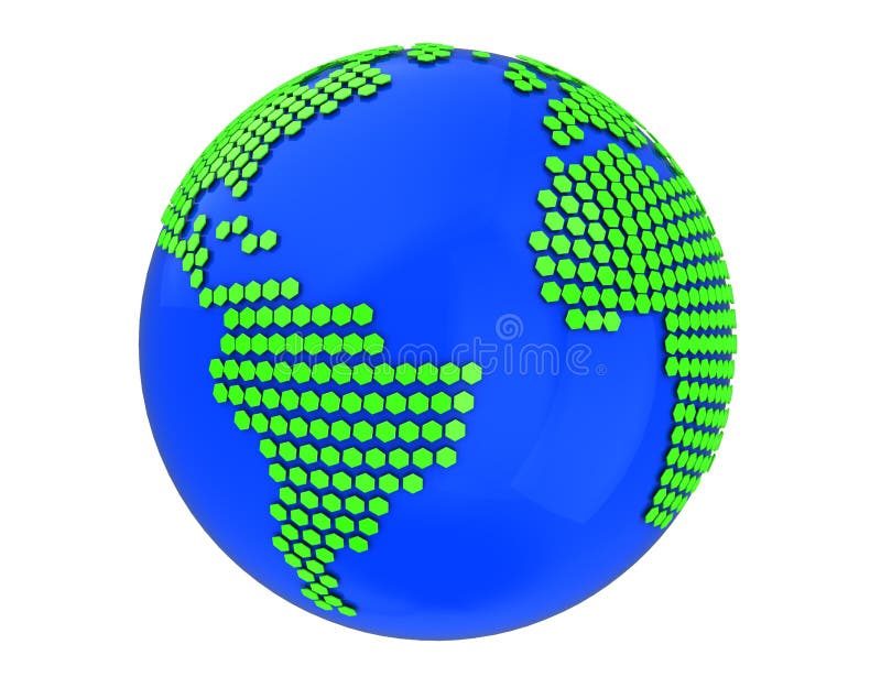 Hexagonal Earth Stock Illustrations – 642 Hexagonal Earth Stock ...