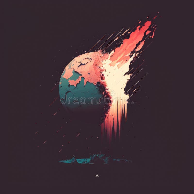 The Earth is Hit by a Comet and Destroyed, Threat of Humanity, AI ...
