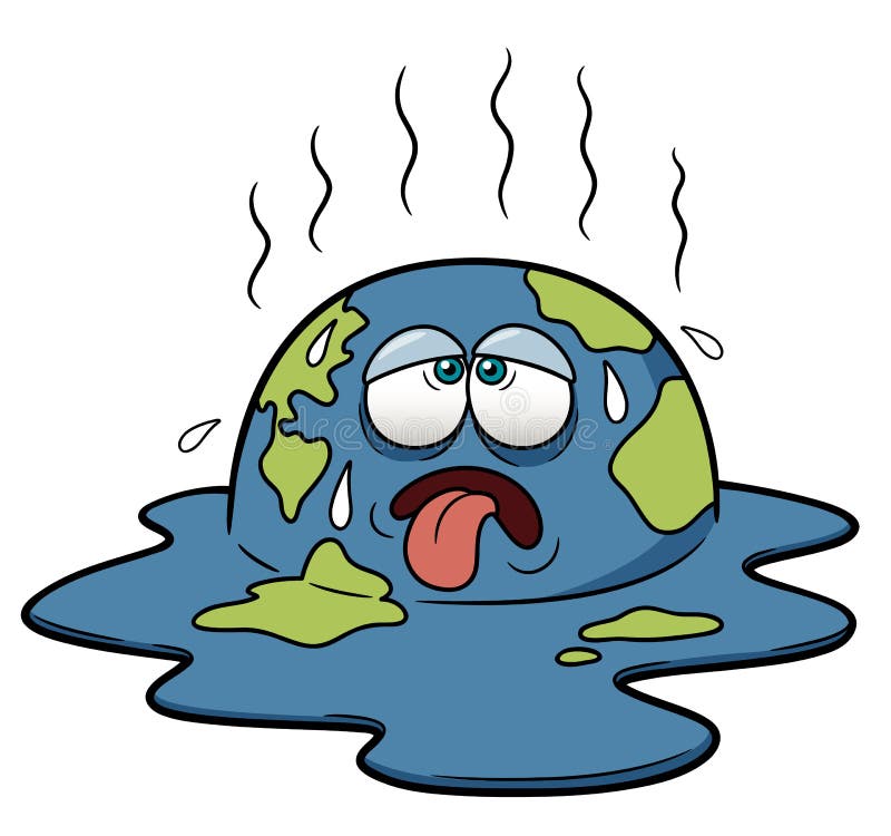 Earth in Hot Weather stock vector. Illustration of save - 30463265
