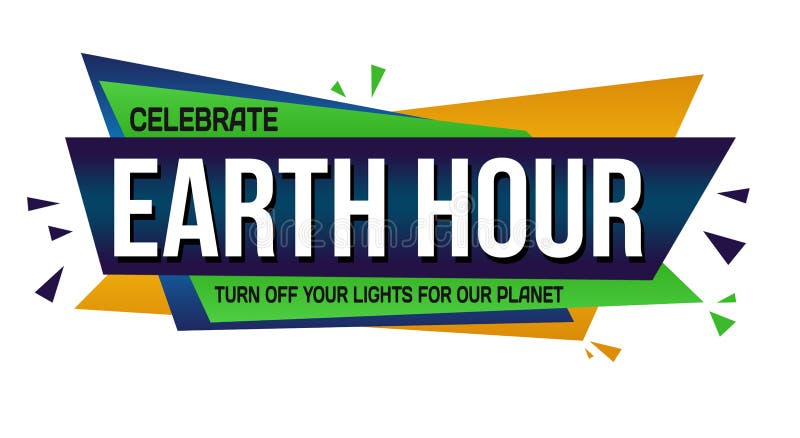 Earth hour banner design stock vector. Illustration of hour - 174422362