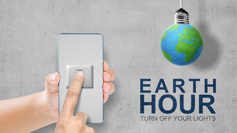 Earth Hour Concept stock photo. Image of turn, environmental - 266642446