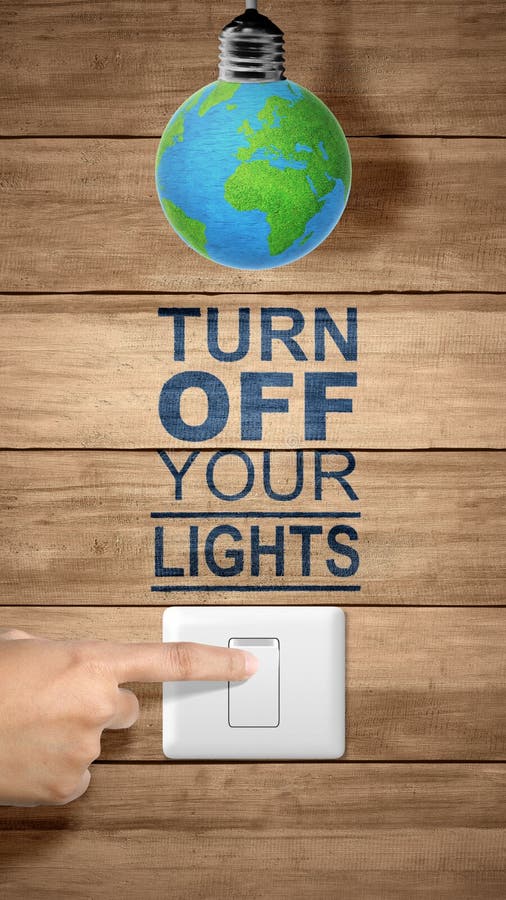 Earth Hour Concept stock photo. Image of abstract, energy - 267559248