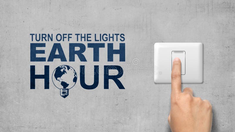 Earth Hour Concept stock image. Image of earth, sign - 267559675