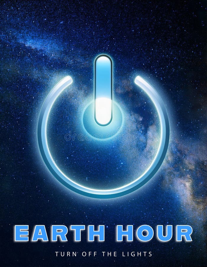 Earth Hour Day Poster Design Stock Illustration - Illustration of ...