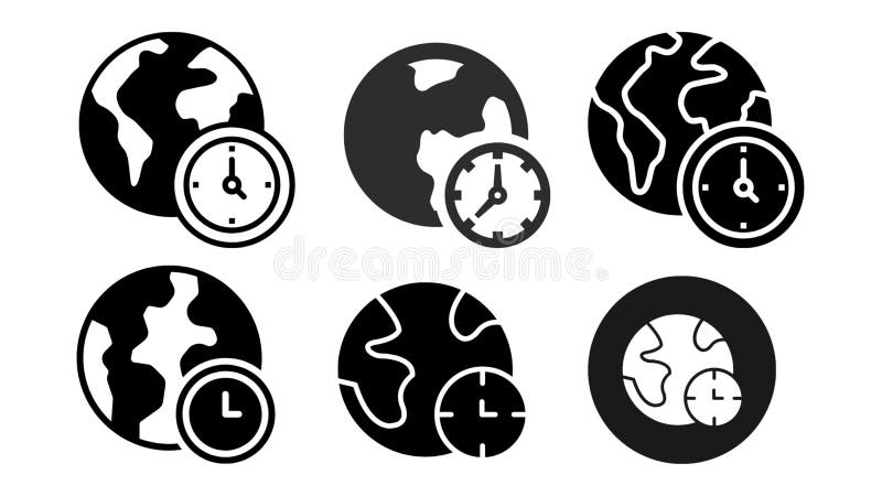 Earth Hour Icon stock illustration. Illustration of blue - 365151284