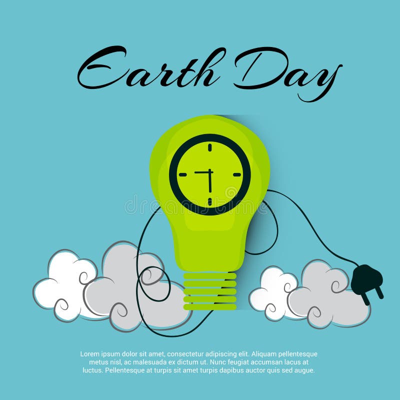 Earth Hour. stock illustration. Illustration of symbol - 88197811