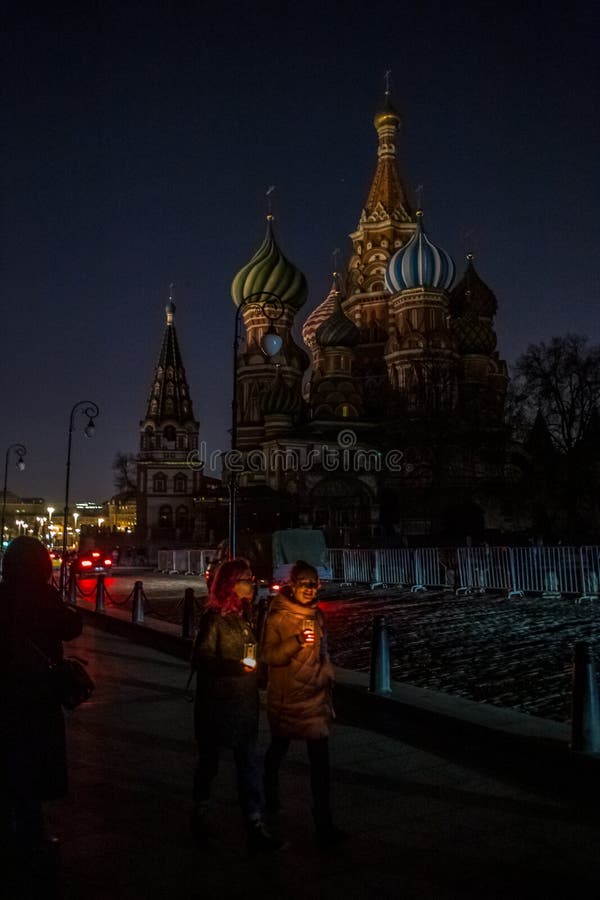 Earth Hour editorial stock photo. Image of russia, lamp - 143456168