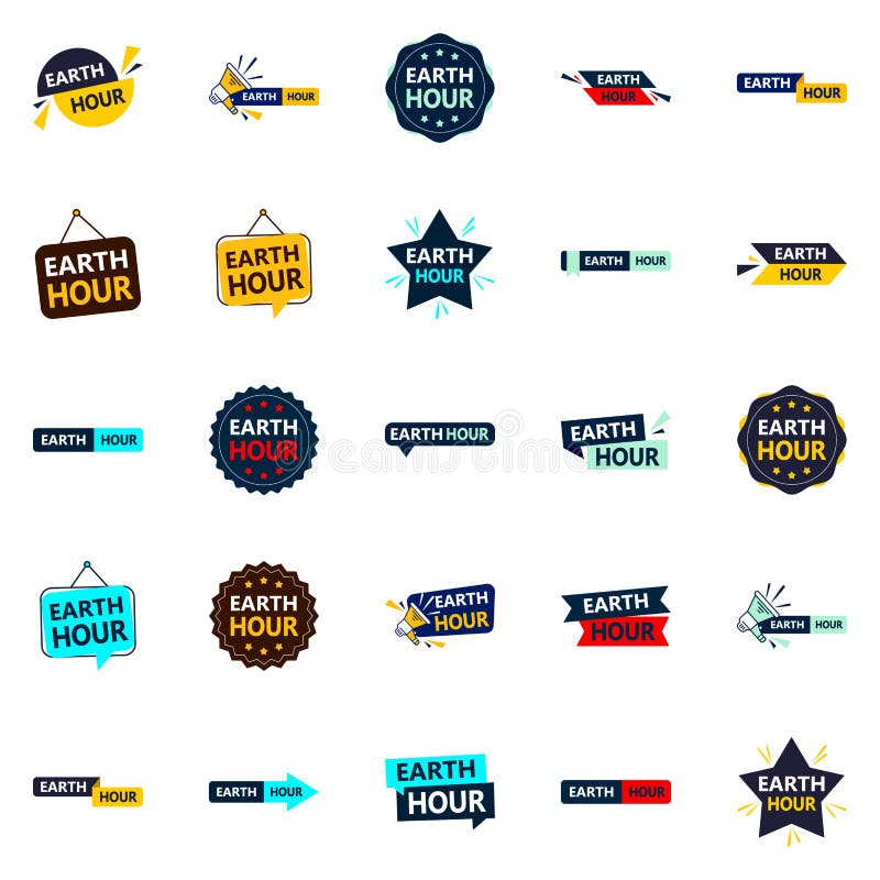 The Earth Hour Pack 25 Distinctive Vector Designs for Climate Change ...