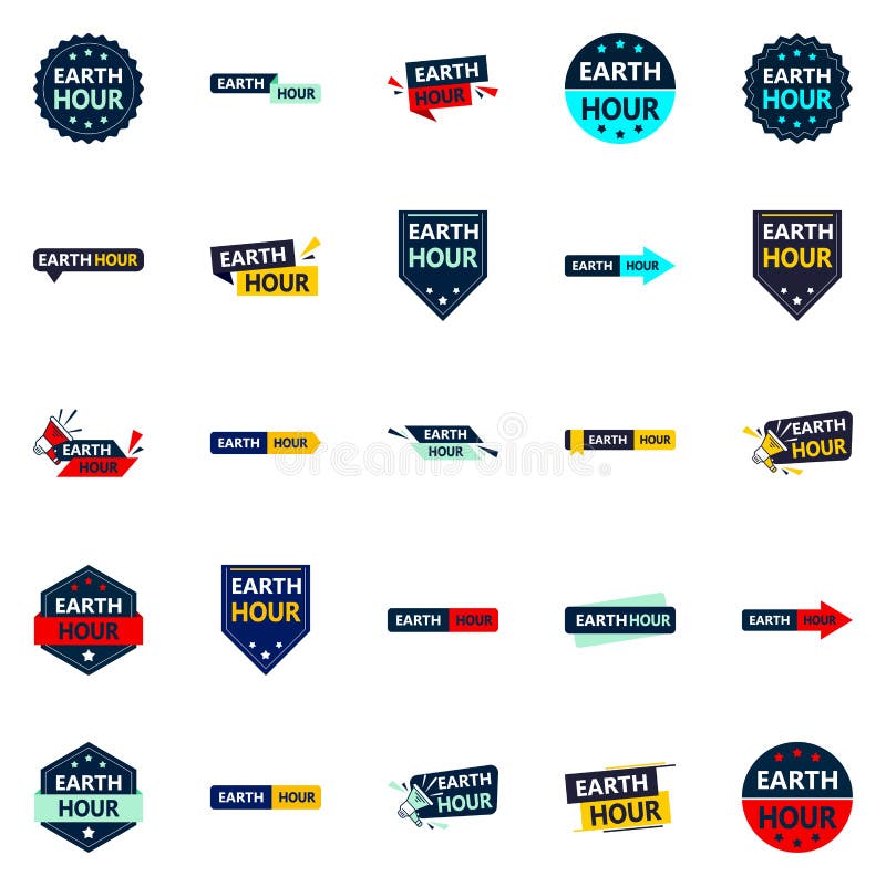 Earth Hour 25 Unique Vector Designs for Sustainability and Climate ...