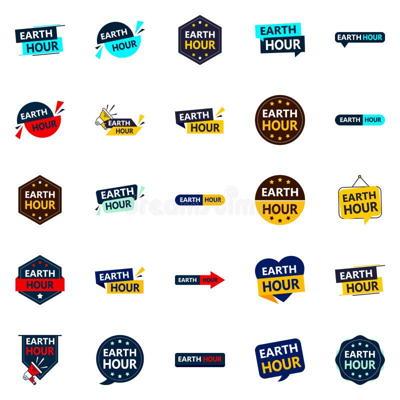 The Earth Hour Vector Collection 25 Flexible Designs for Your Next Eco ...