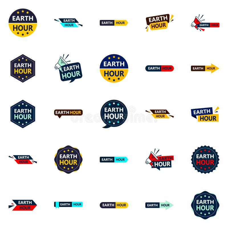 The Earth Hour Vector Collection 25 Flexible Designs for Your Next ...
