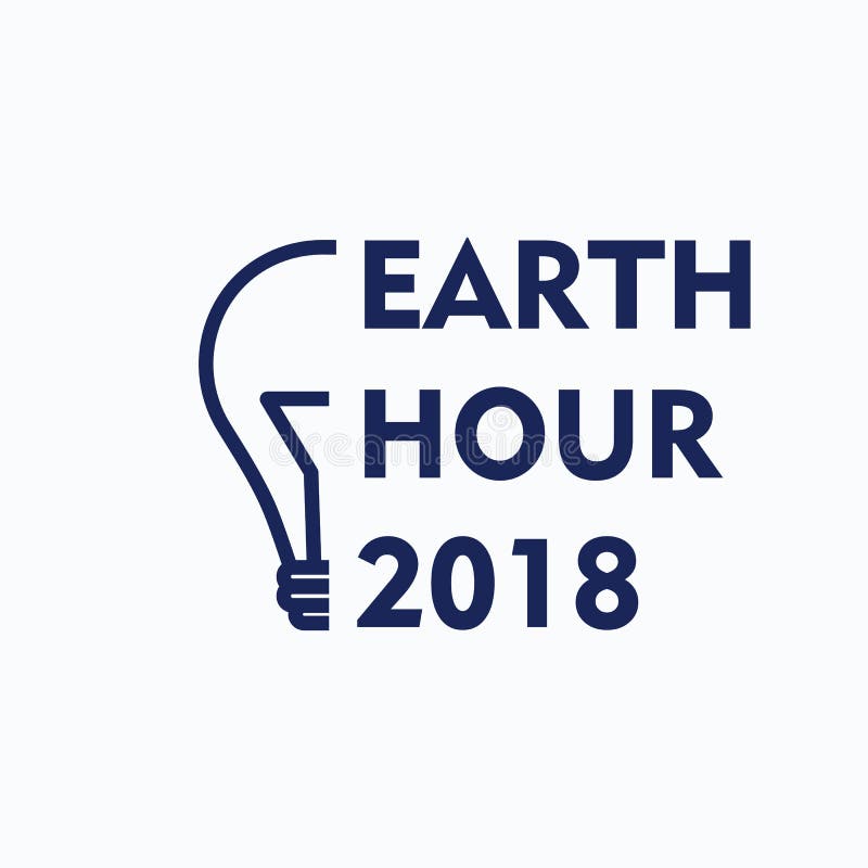 Earth hour vector logo stock vector. Illustration of international ...