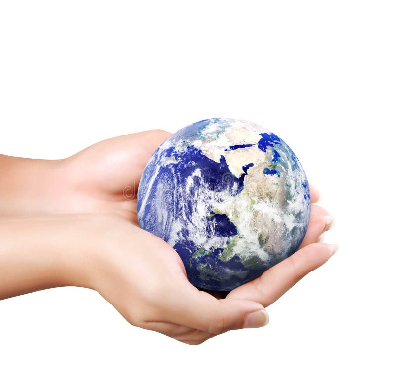 Earth in human hand stock photo. Image of design, environment - 31138254