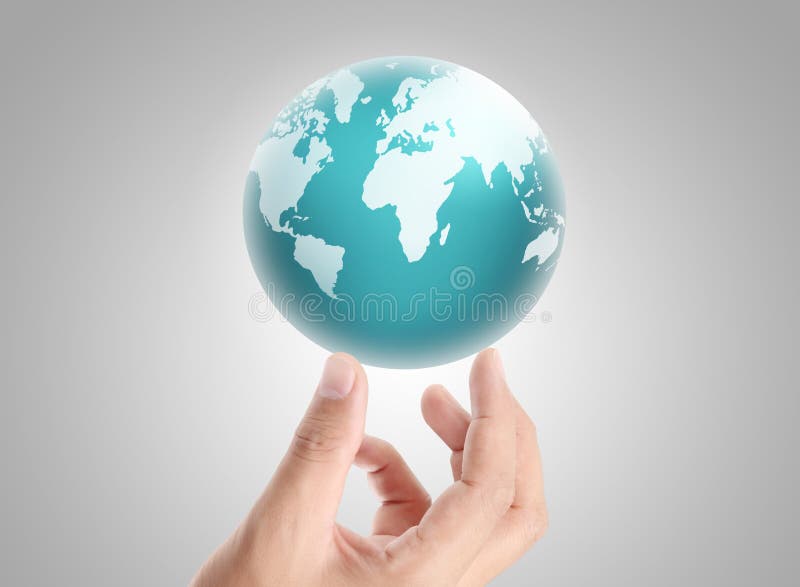Earth in human hand stock image. Image of business, ecology - 28462287
