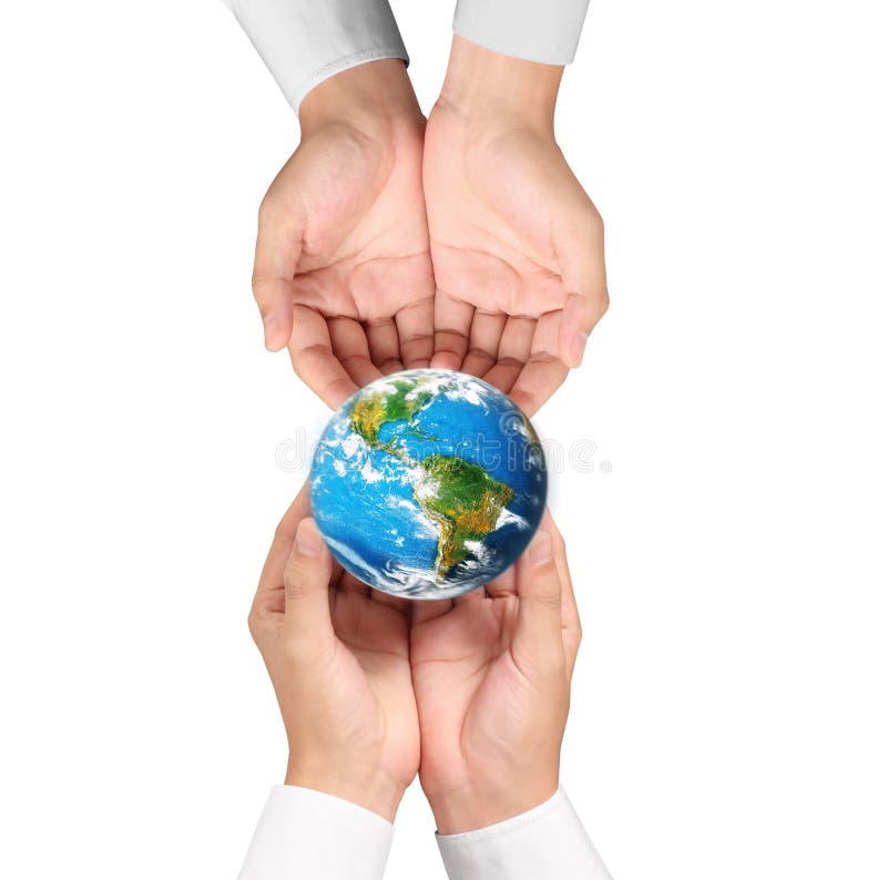 World in hands stock illustration. Illustration of body - 11670632