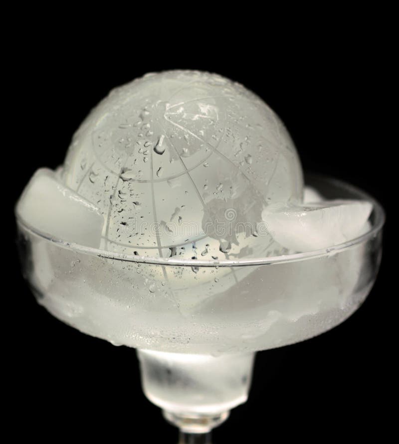 Earth on Ice stock image. Image of methapor, cooling - 13311729