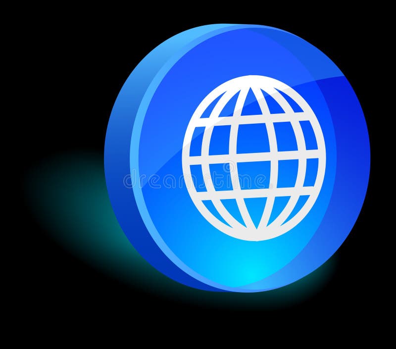 Earth icon. stock illustration. Illustration of globe - 13835409