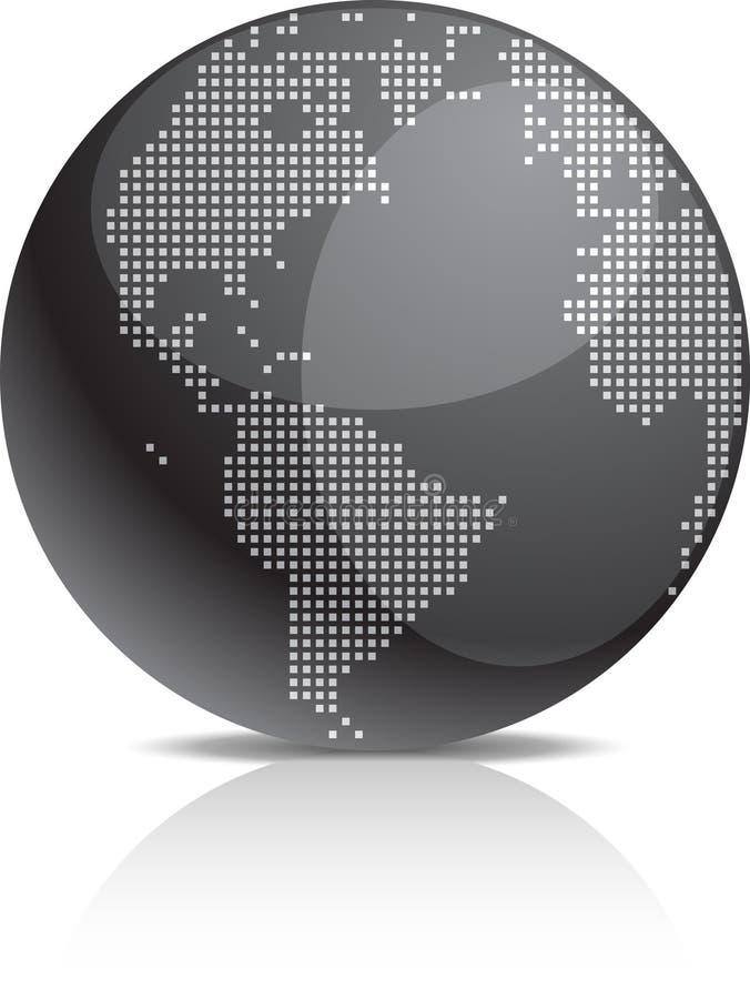 Earth icon. stock vector. Illustration of europe, glass - 13478996