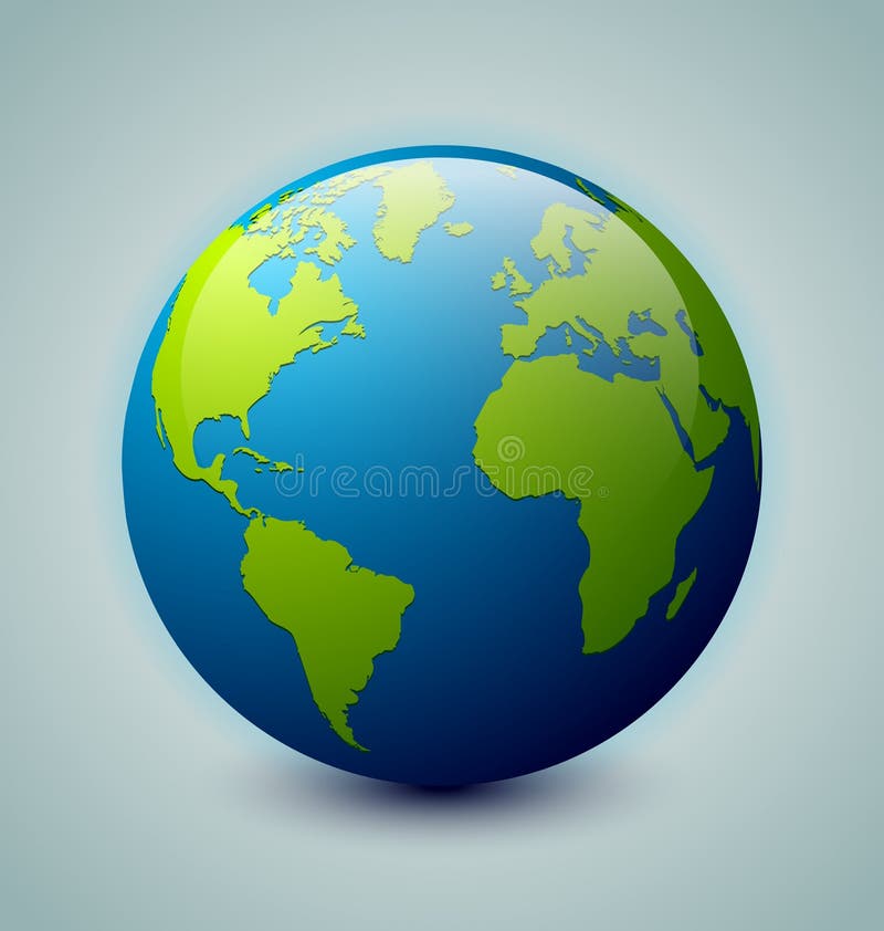 Earth icon stock vector. Illustration of icon, geography - 22822761