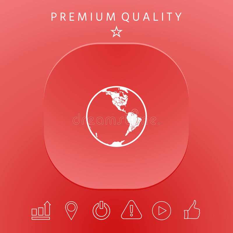 Earth icon. Logo stock vector. Illustration of dotted - 115293699