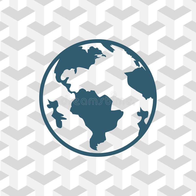 Earth Icon Stock Vector Illustration Flat Design Stock Vector ...
