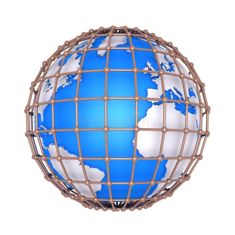 The earth is imprisoned stock illustration. Illustration of protection ...